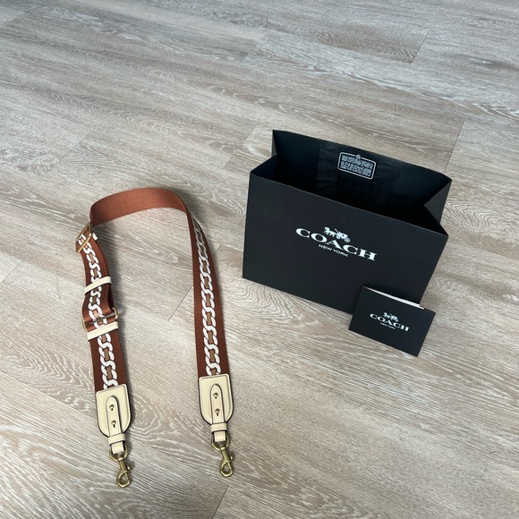 Coach | Bags | Coach Womens Restored Strap With Chain Stripe | Poshmark